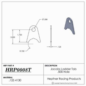 Jacobs Ladder 3/4" Vertical Tube - Hepfner Racing Products