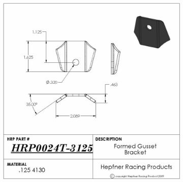 Gussets - Hepfner Racing Products