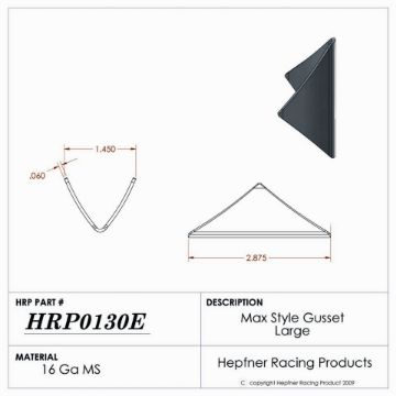 Gussets - Hepfner Racing Products