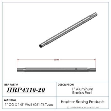 Radius Rod Lower Tray, 20" Long Double Row 8 Position For 1.125" And 1. ...