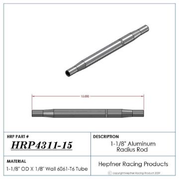 Radius Rods - Hepfner Racing Products