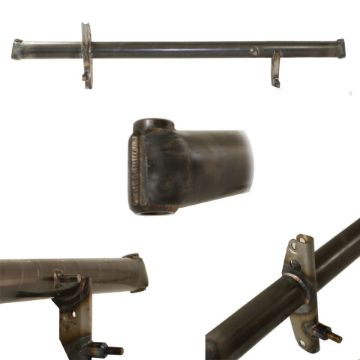 Black Sprint Front Axle 2.375 Dia. - Hepfner Racing Products