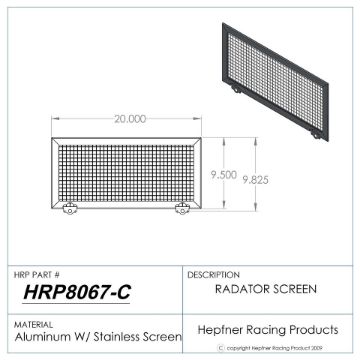 Radiator Channel 3.00" Wide - Hepfner Racing Products
