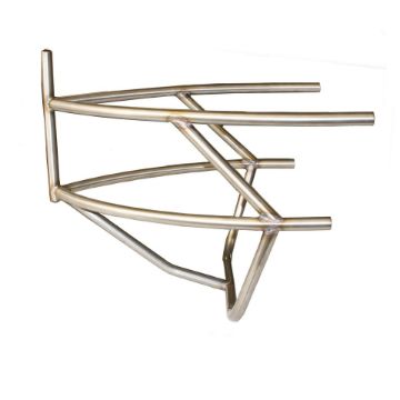 Rear Bumper, Bent Style, Stainless Steel - Hepfner Racing Products