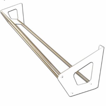 Kart Tire Rack, 48.0" Length, White Powder Coat End Plates, Stainless ...