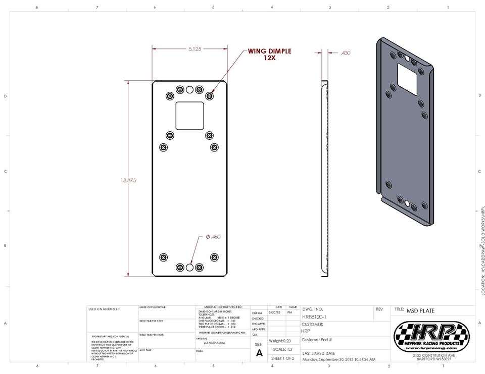 Combo MSD Mount - Hepfner Racing Products