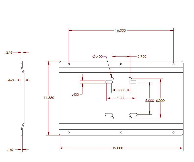 Wall Mounting Bracket, Hose Reel - Hepfner Racing Products