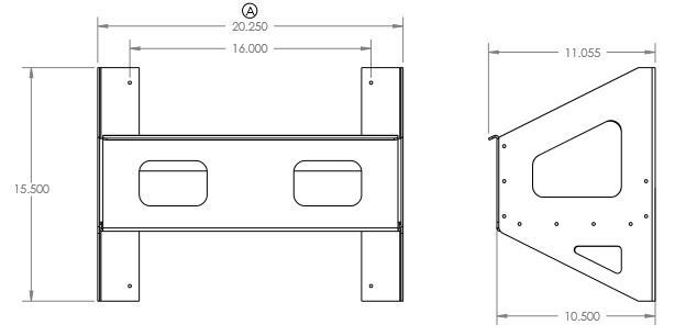 Fuel Jug Rack, Holds 2.5 Gallon Jugs, Bare - Hepfner Racing Products
