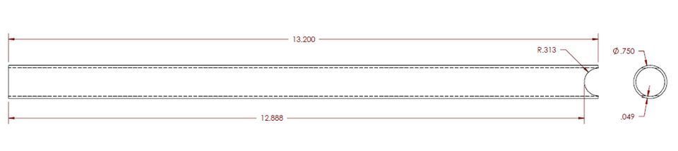 Jacobs Ladder Diagonal Tube - 13.20 - Hepfner Racing Products