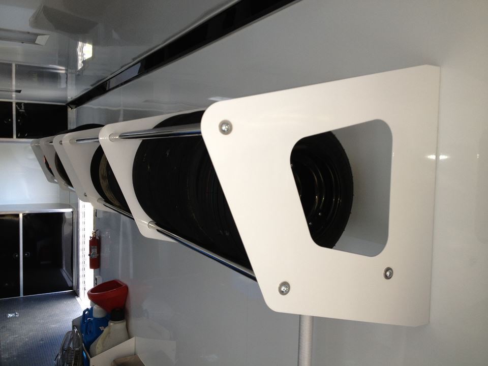 Tire Rack for Small Tires, 80" Long - Hepfner Racing Products