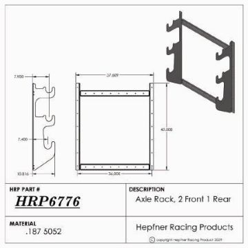 Sprint Car Axle Racks - Hepfner Racing Products