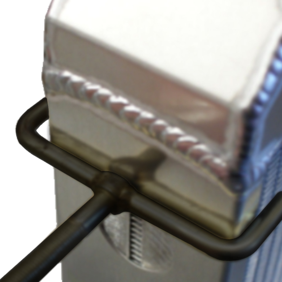 Radiator Bracket, 3.125", J & J Style, Steel Zinc Plated Yellow ...