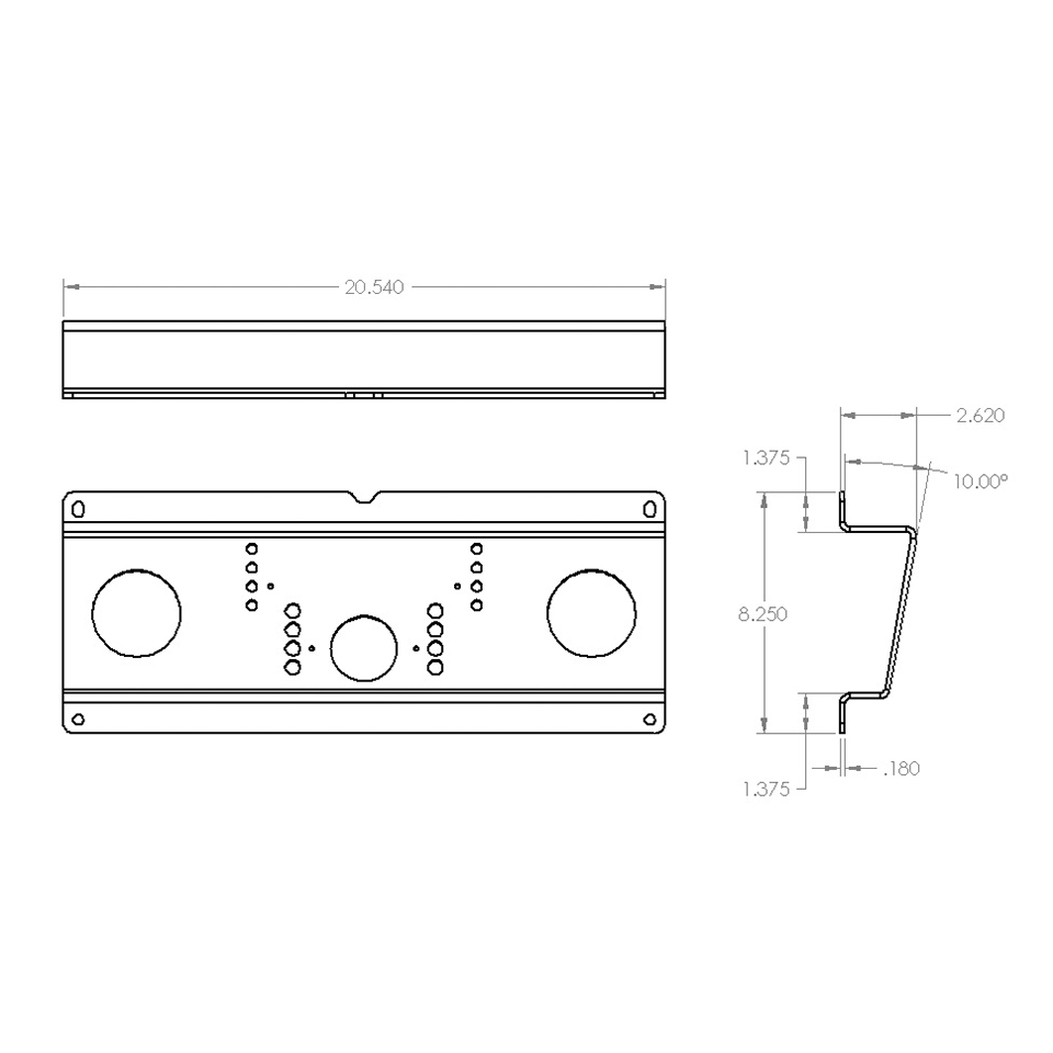 Push Bar Mount Bracket PRO FX Series - Hepfner Racing Products